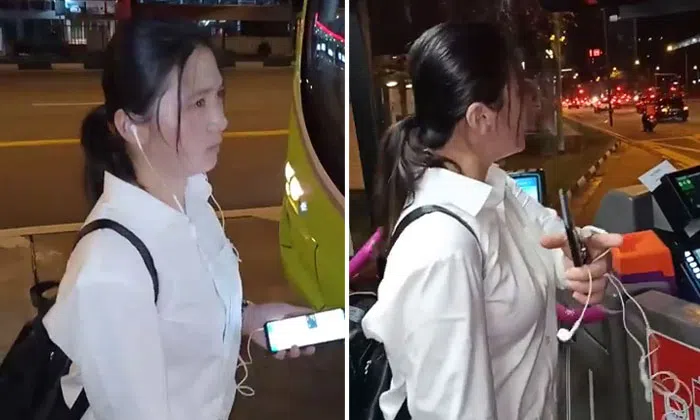 Woman blocks bus from moving off and demands driver make U-turn after ...