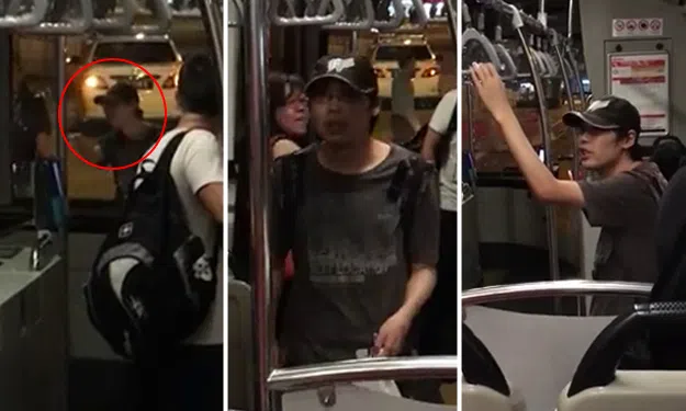 Man blocks bus from moving for 15 minutes so that he can board it ...