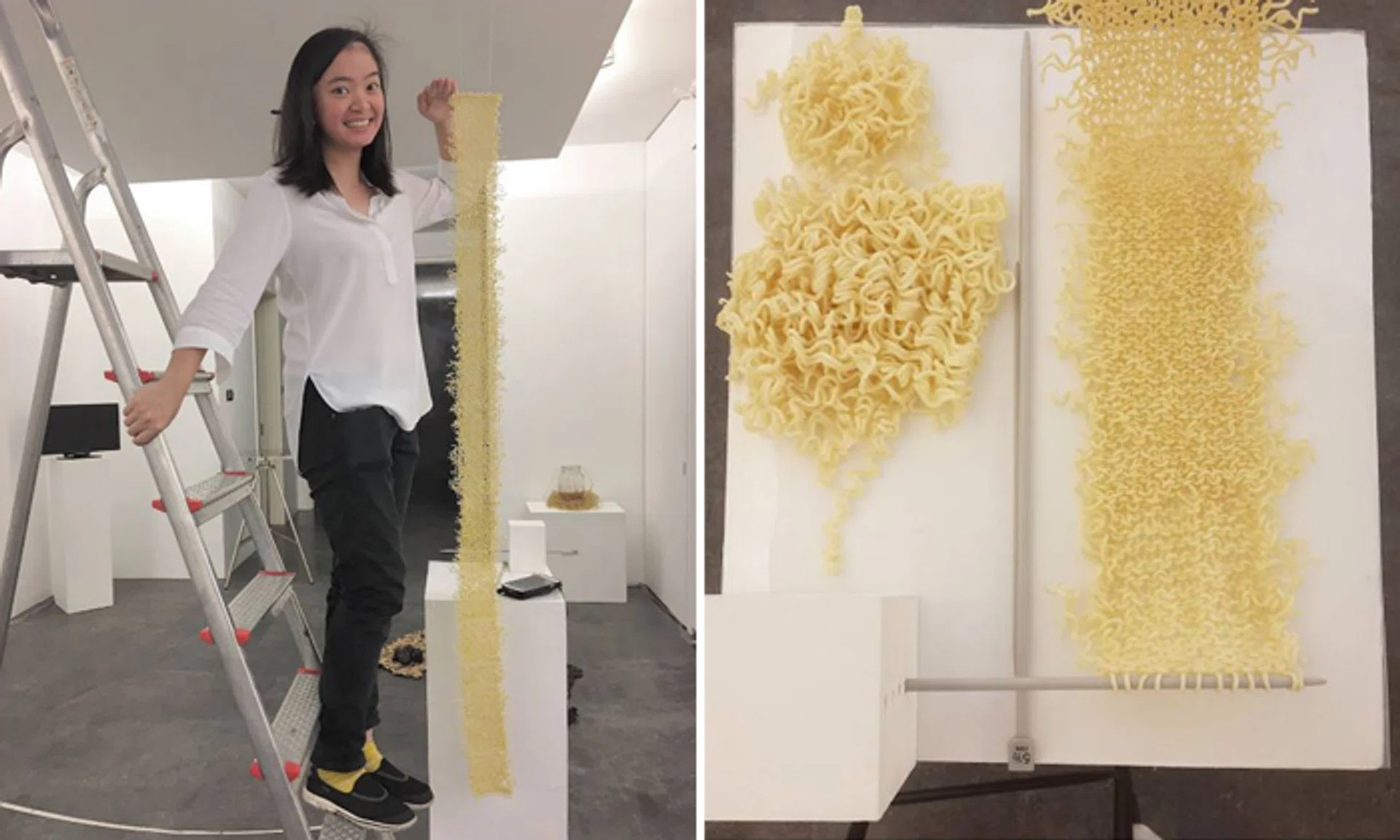 Singapore-based artist transforms instant noodles into artwork | STOMP