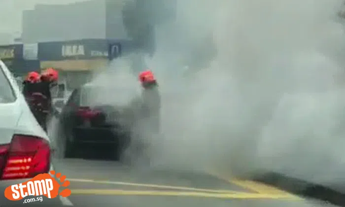 Car bursts into flames at Alexandra Rd | STOMP