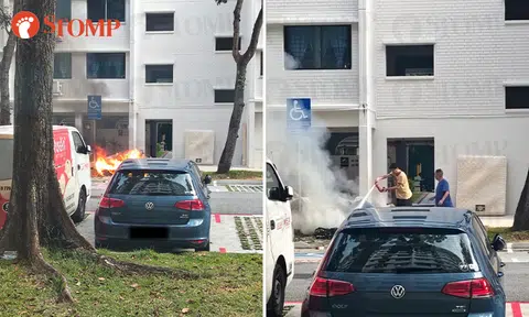 Residents spring into action to help put out Tampines recycling bin ...
