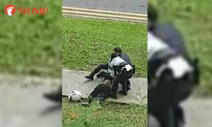 Biker arrested for traffic and drug-related offences after speeding off ...