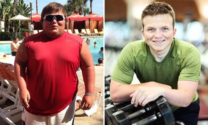 22-year-old US guy loses more than half his body weight after growing ...