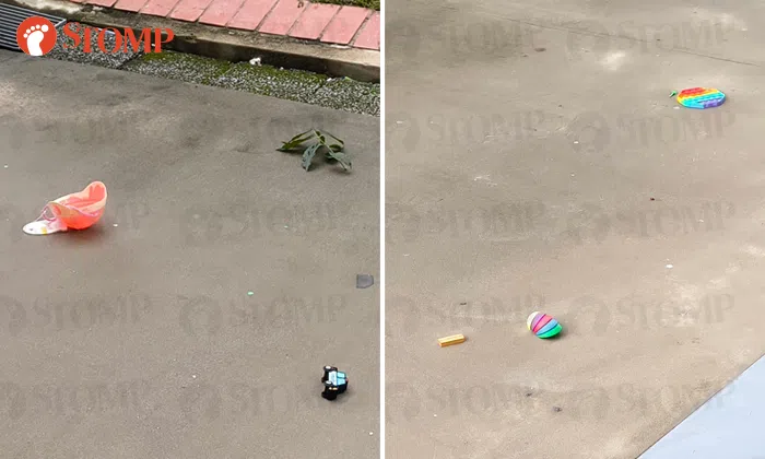 Passer-by startled by 'objects crashing towards the ground' while ...