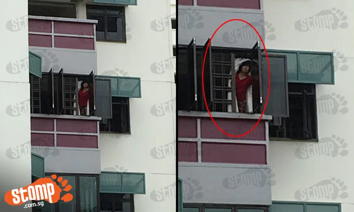 Dear lady, please don't lean out too much when cleaning windows | STOMP