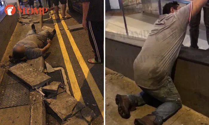 Man suffers spinal injuries after being struck by falling concrete ...