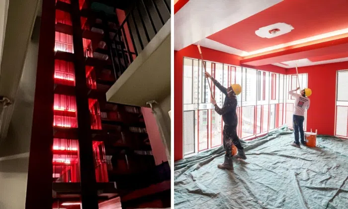 Red-themed Tampines North blocks 'like horror movie', HDB to 'tone it ...