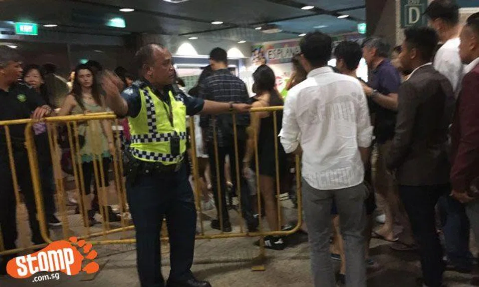 New Year revellers face human traffic jam after entry into Esplanade ...