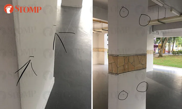 Town council removes nails on Marsiling void deck walls left after ...