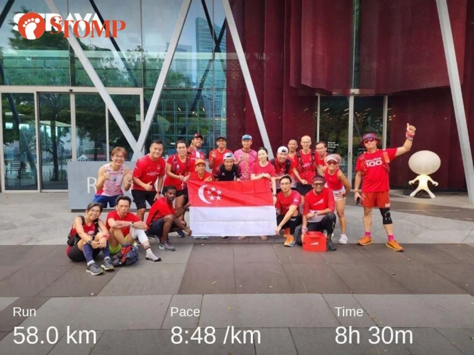2 grandpas and 22 others run 58km for 58th National Day: 'This is a ...