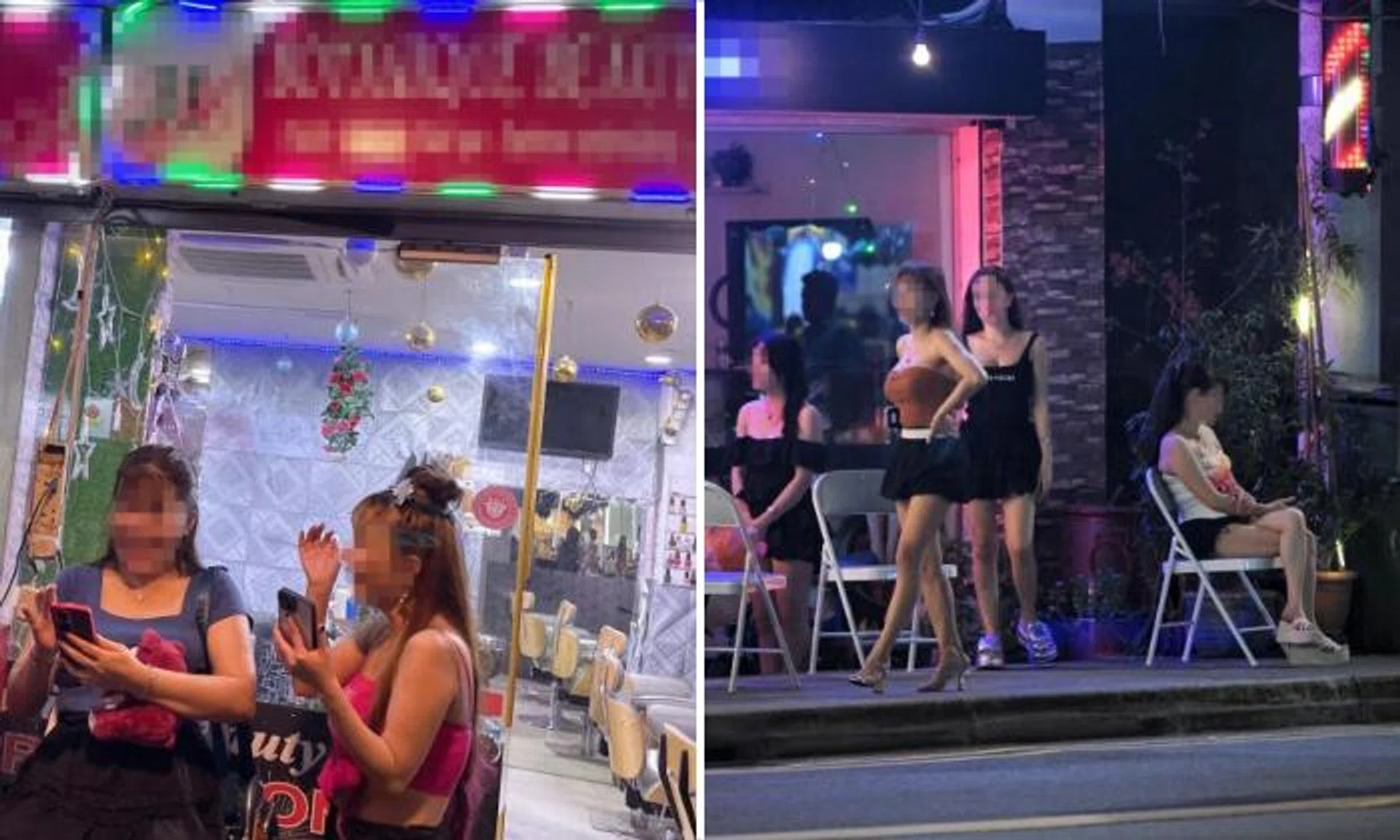 Geylang salons offer haircuts, massages: Woman grabs reporter's hand ...