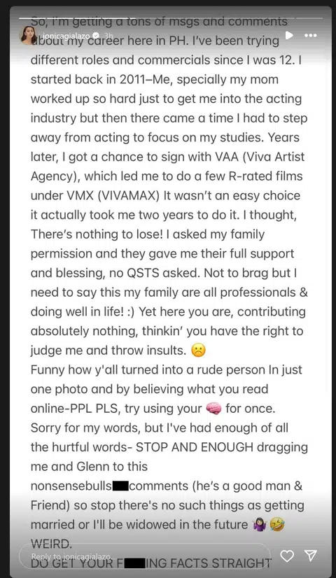 Jonica Lazo has enough of 'hurtful' comments: 'Stop dragging me and ...