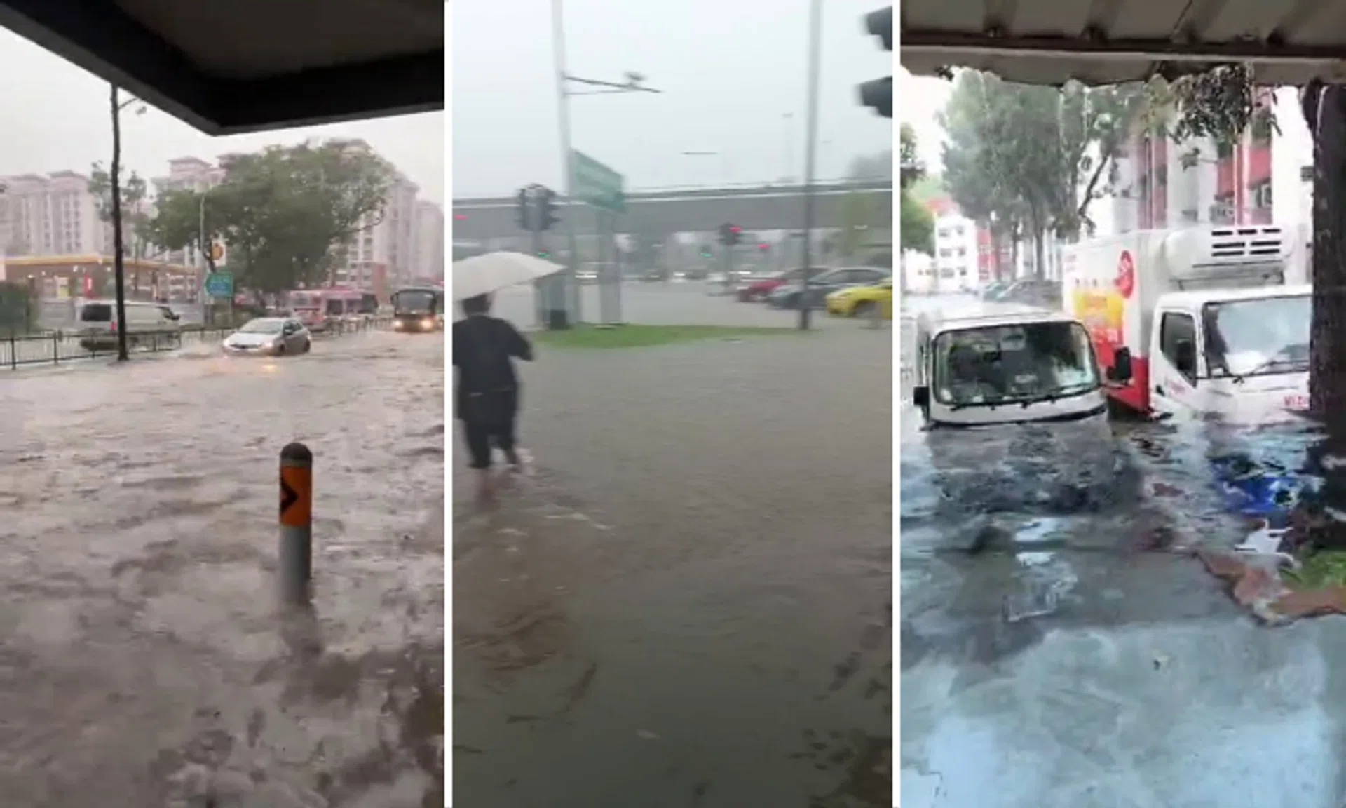 Boon Lay flash flood subsides within 20 minutes, at least one viral ...