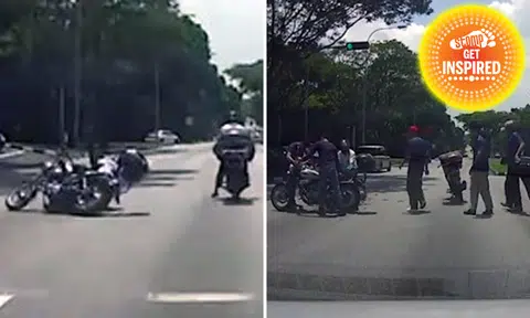 Look how many motorists go to help biker hurt in accident | STOMP