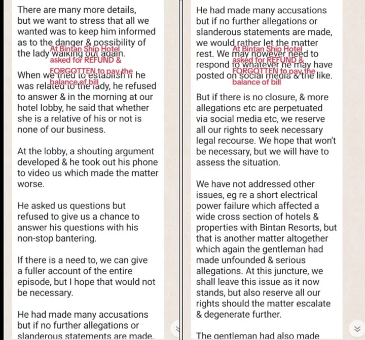 S'porean guest rants at Bintan hotel staff for not apologising for ...