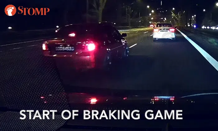 Driver reacts to being high-beamed -- by playing braking game and ...