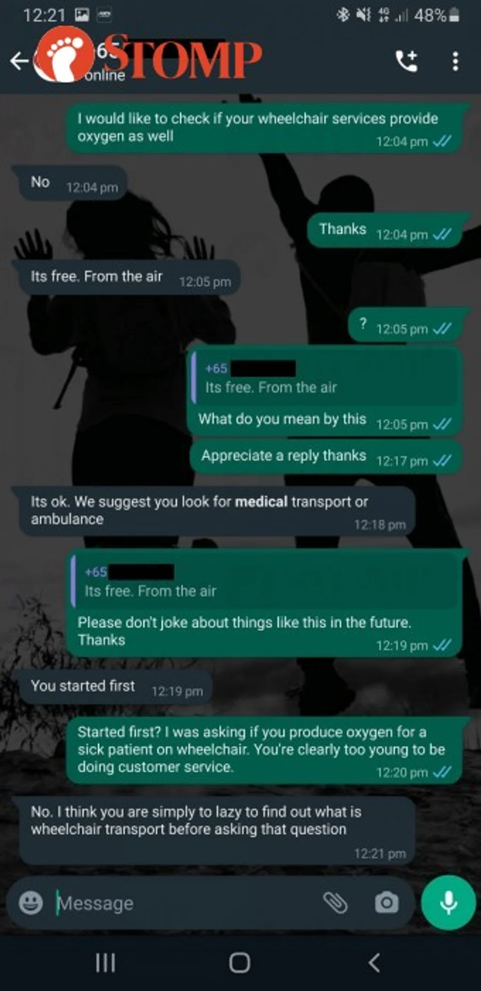 Company taunts man asking about oxygen for wheelchair service, says 'it ...