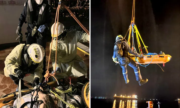 Man rescued from vessel after suffering suspected stroke and loss of ...