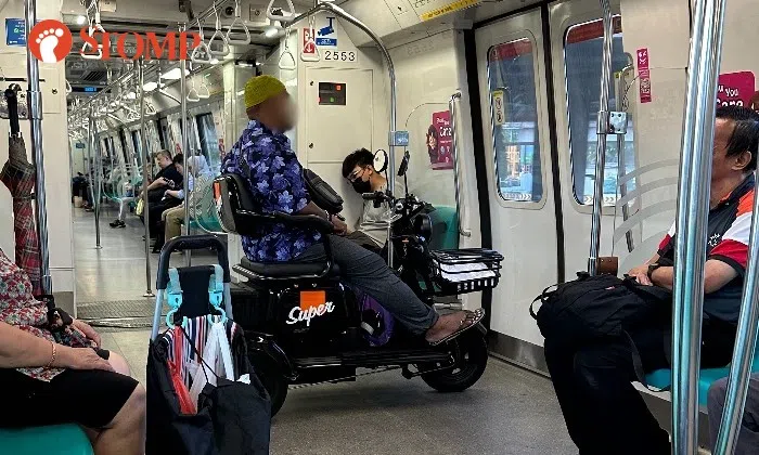 'Enormous' PMA on train: Stomper wants only a fixed size allowed on MRT ...