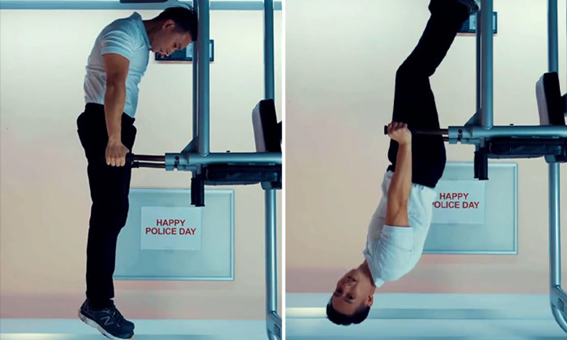 Hot cop impresses netizens with his arm dips in viral 'thirst trap ...