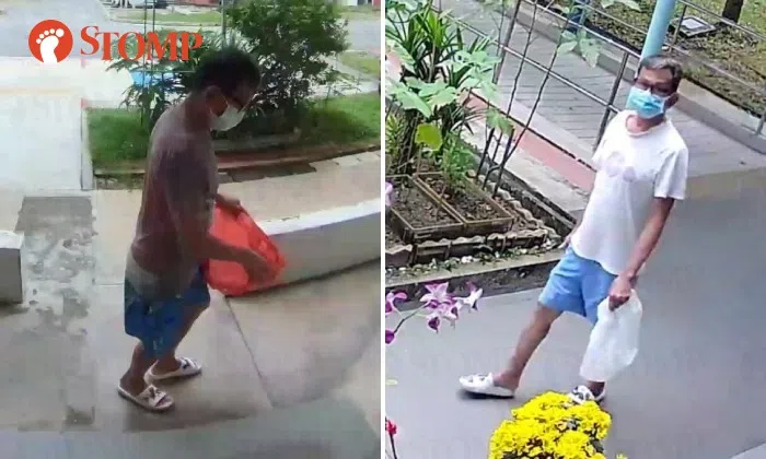 Same man caught on CCTV taking other people's potted plants in Hougang ...