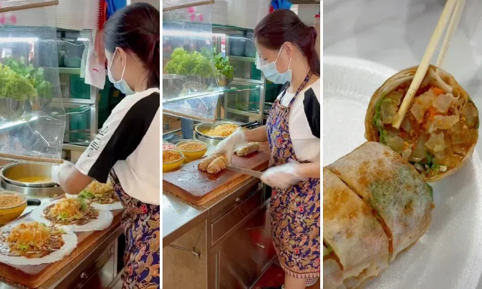 Popiah stall makes customer queue 40 min for her $33 pre-order, then ...