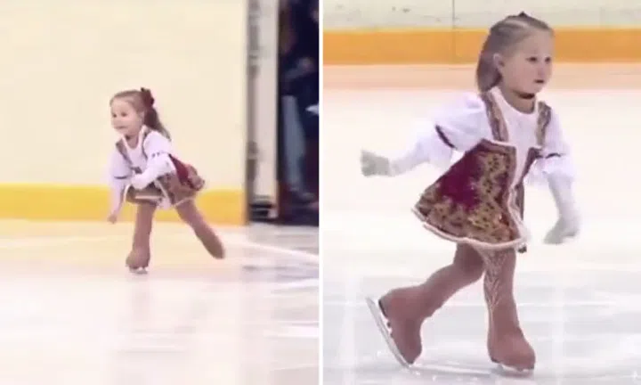 This Russian toddler's ice skating skills will blow your mind | STOMP