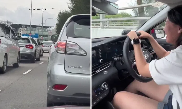 2 women get stuck in traffic jam to Tuas checkpoint after making wrong ...