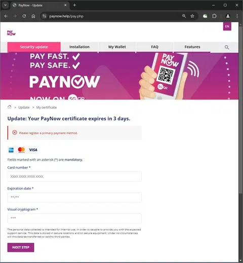 Scammers luring people to phishing site with messages about their ...