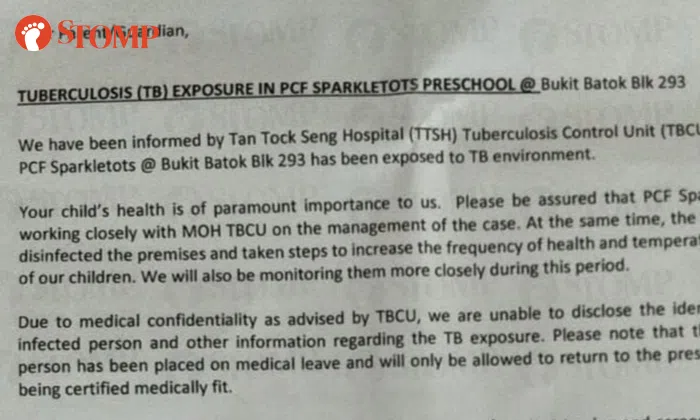 ECDA working with Tuberculosis Control Unit after case reported at ...