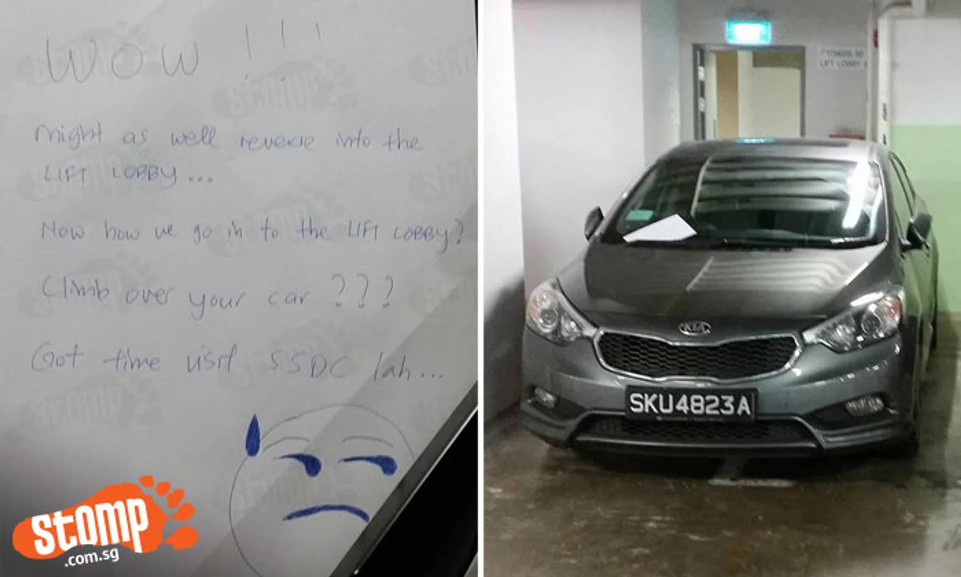 Do we climb over your car? Hilarious note left for driver who blocked ...