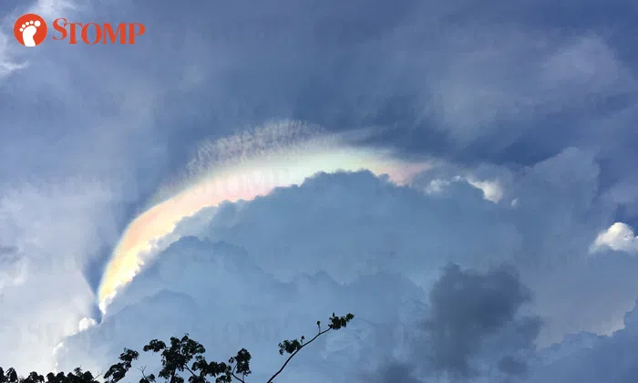 Rare 'rainbow clouds' spotted in eastern and northern parts of S'pore | STOMP