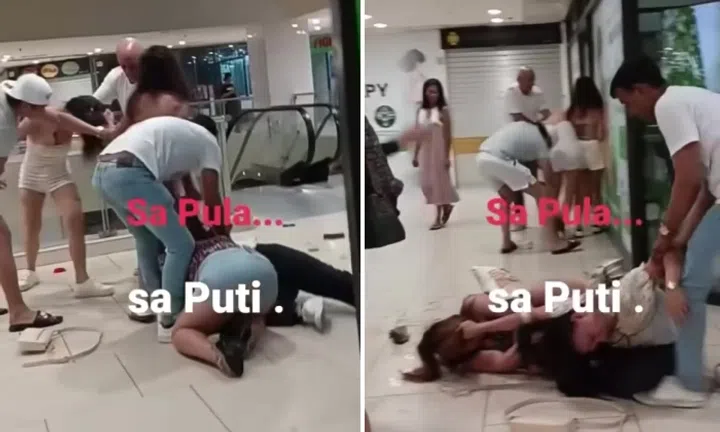 Women punch, kick and pull each others' hair in Lucky Plaza brawl as ...