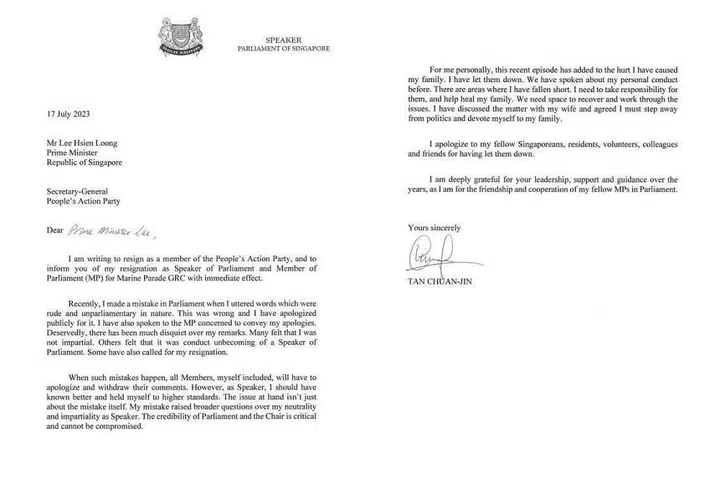 Tan Chuan-Jin and Cheng Li Hui resign: They continued their affair ...