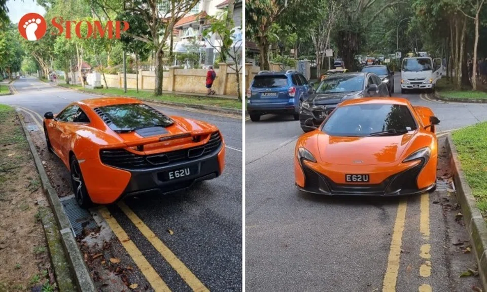 Driver parks McLaren car illegally on narrow road, causing obstruction ...