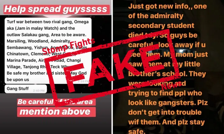 Fake news: Messages alleging 'Omega', 'Salakau' gangs are beating up ...