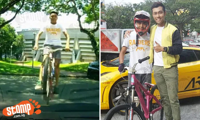 Lamborghini driver with a heart! He forgives daredevil biker who jumped ...