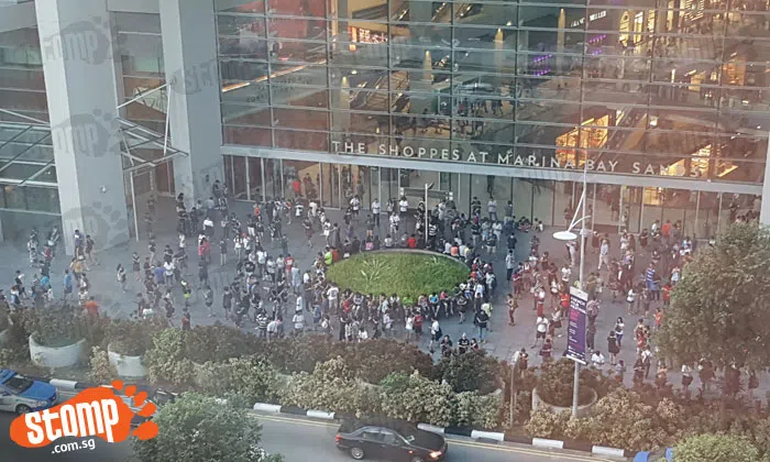 Huge crowd seen at MBS till 2 in the morning -- and you can probably ...