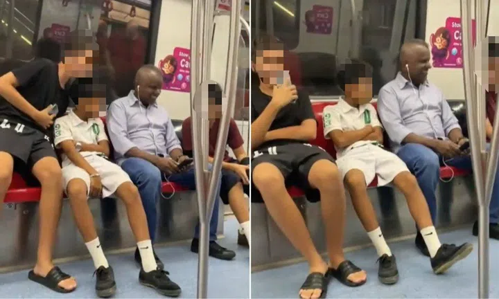 MRT commuter wins hearts after laughing with boys who attempted ...