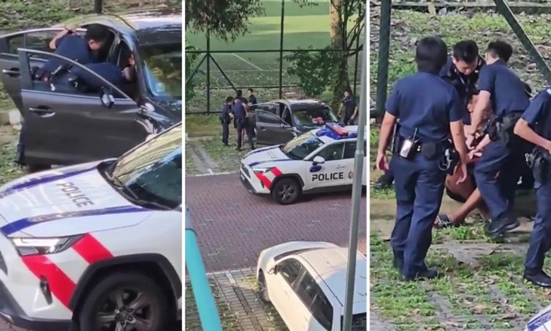 2 cops try to pull man out of car in AMK before 4 more arrive to arrest ...