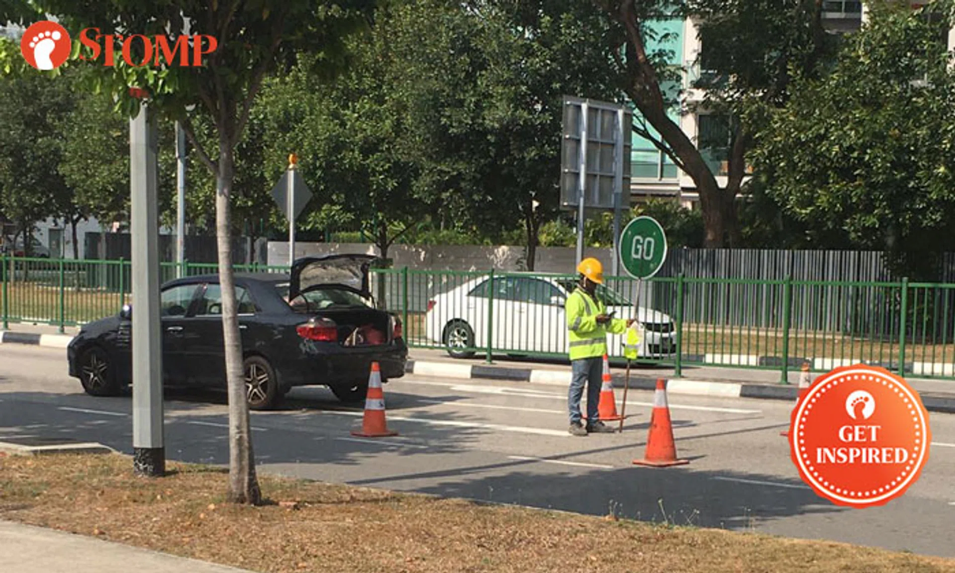 Kudos to worker for directing traffic after car breaks down along ...