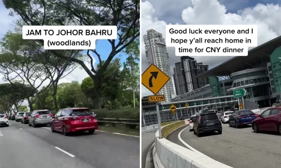 TikToker shows traffic tailback from BKE to Woodlands to JB checkpoints ...