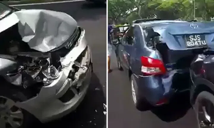 Man in his 60s sent to hospital after chain collision on ECP | STOMP