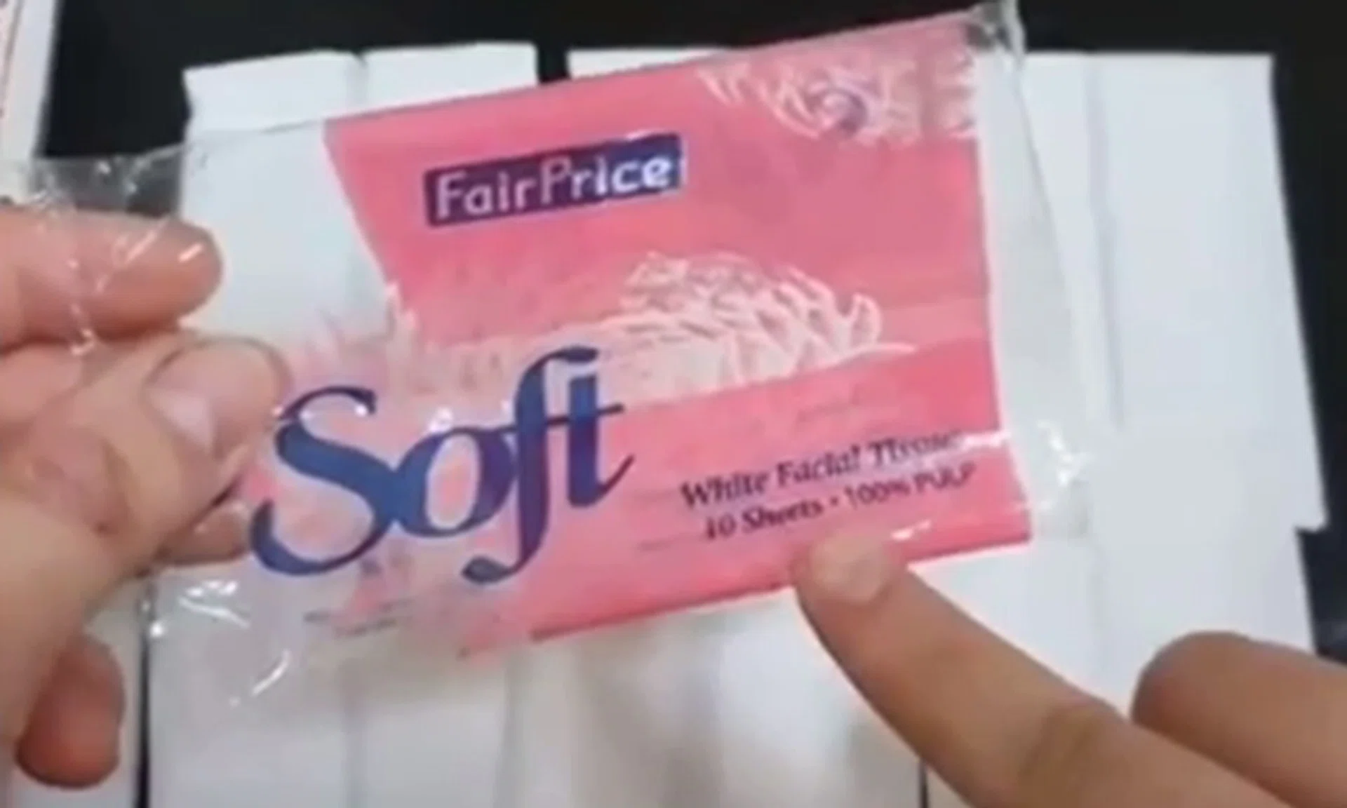 FairPrice responds after video shows FairPrice tissue packet containing ...