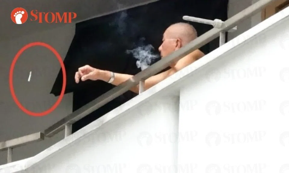 Shirtless man caught on video throwing cigarette from 13th storey of ...