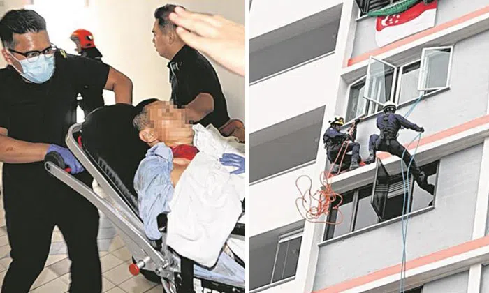 Man allegedly stabs his chest after locking himself in Clementi flat ...