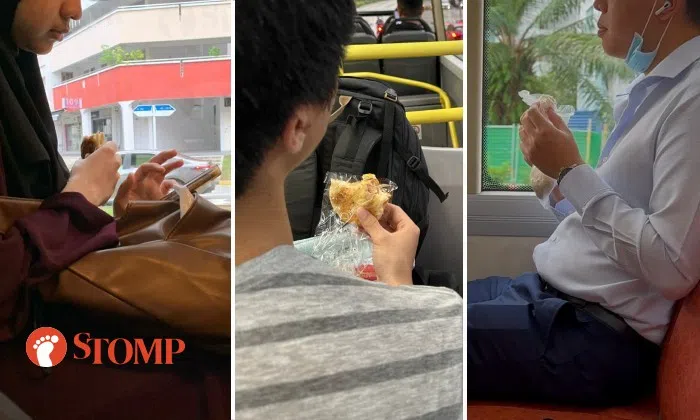 Stomper says people who eat on bus should be fined, but can they? | STOMP