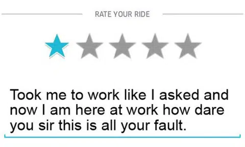 One-star Uber reviews that will crack you up | STOMP