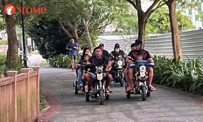 Group of PMA riders at Alexandra Park Connector look like a 'biker gang ...