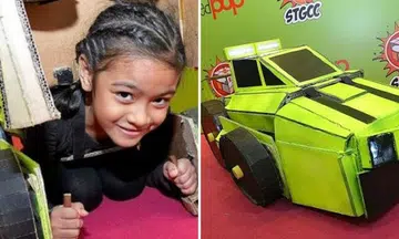 S'pore kids wow crowds with recycled cosplay costumes | STOMP